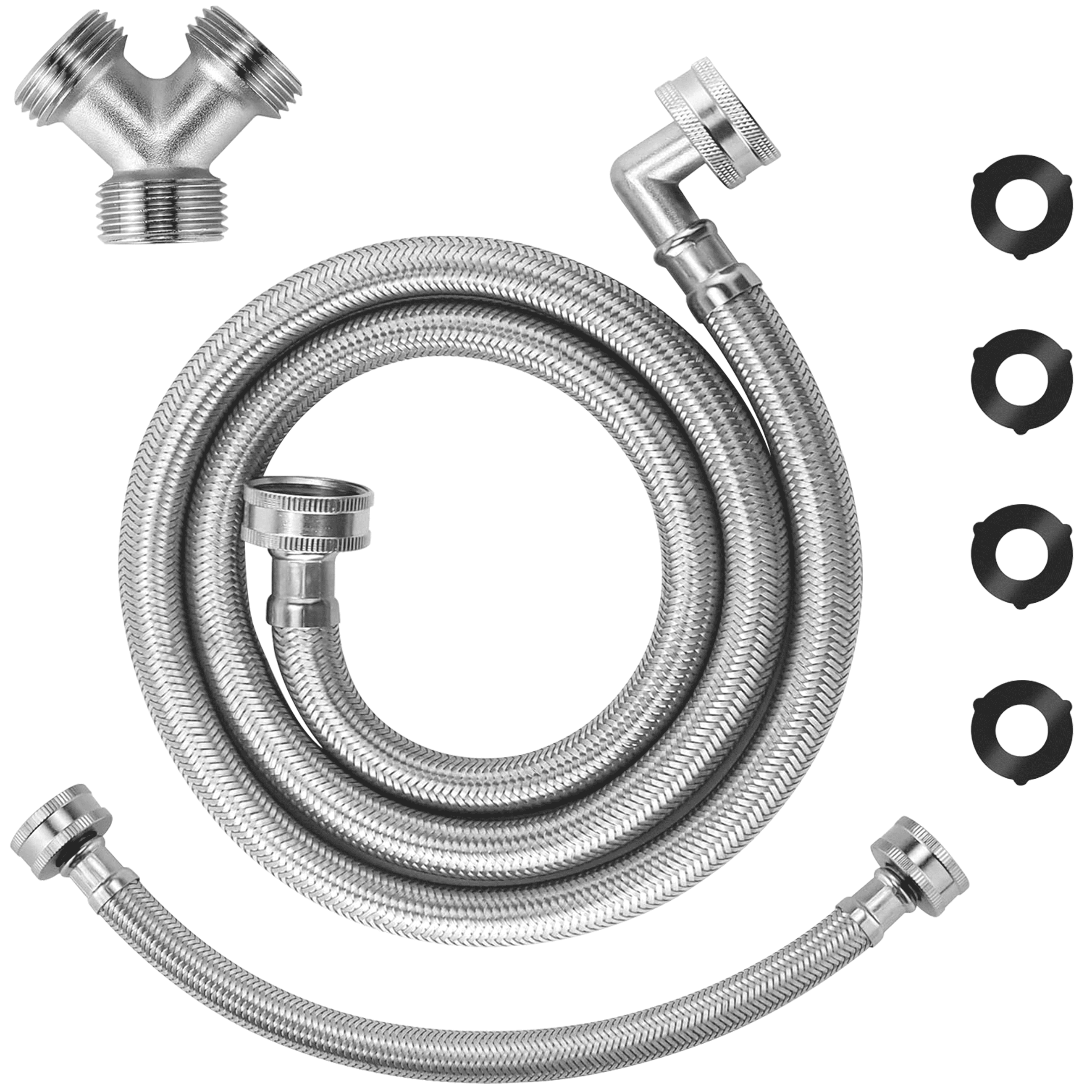 AMI PARTS® 4ft Steam Dryer Hose Installation Kit，Including 90° Elbow,